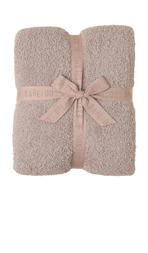 Barefoot Dreams Cozychic Colorblock Throw In Taupe
