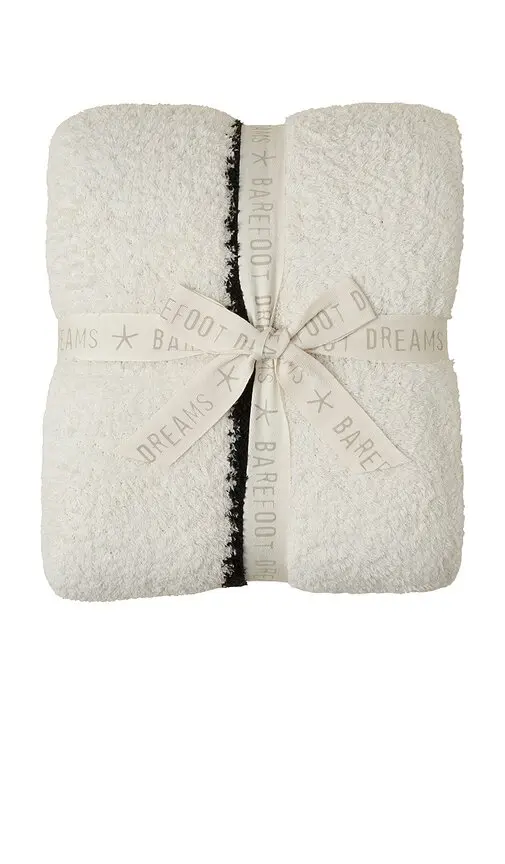 Barefoot Dreams Cozychic Sonoran Block Throw In Cream