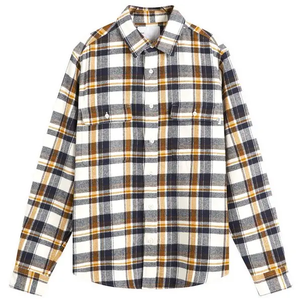 ADSUM Classic Plaid Work Shirt - Beige