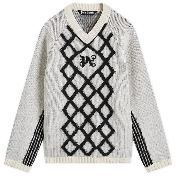 Palm Angels Monogram V-neck Knit