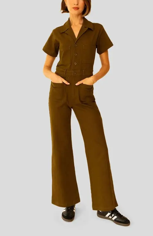 WHIMSY + ROW Logan Jumpsuit - Hunter