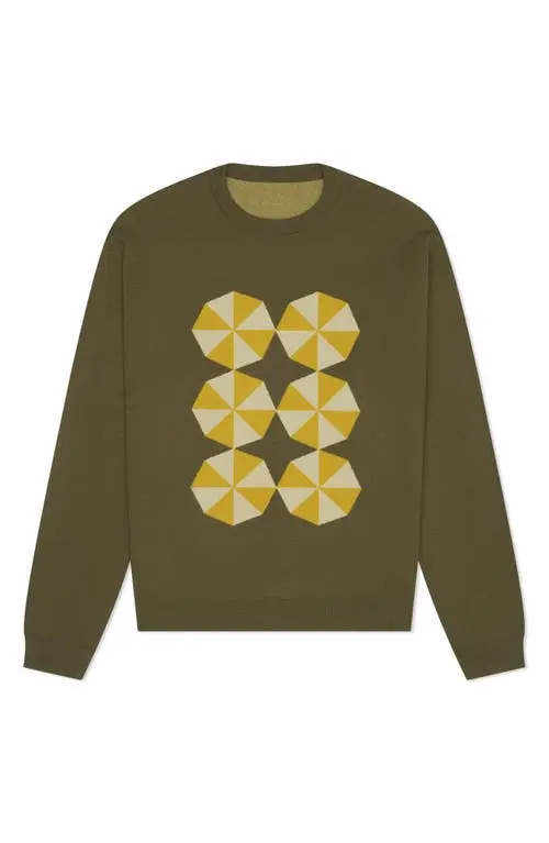 MAVRANS Umbrella Patterned Sweater - Green