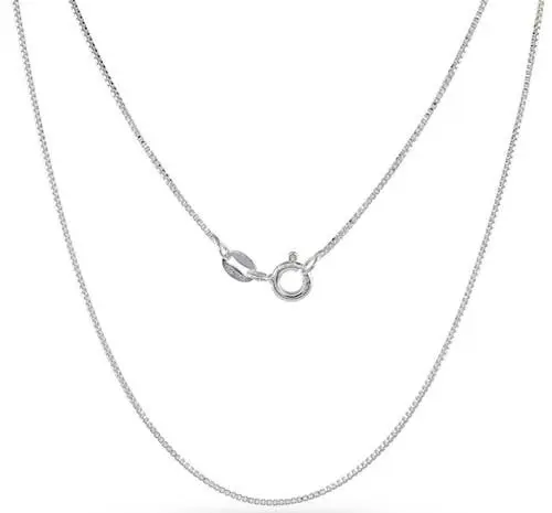 DONATELLO GIAN Name Sterling Box Chain Necklace