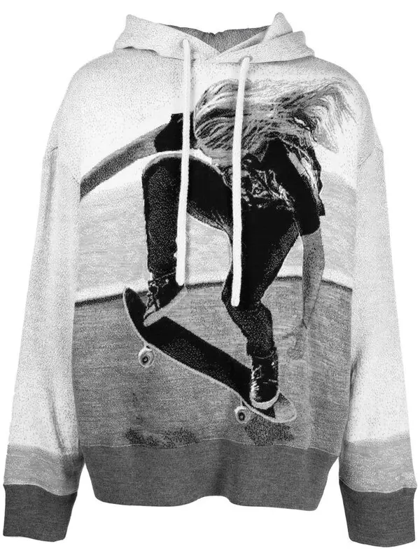Palm Angels Skater-print Hoodie