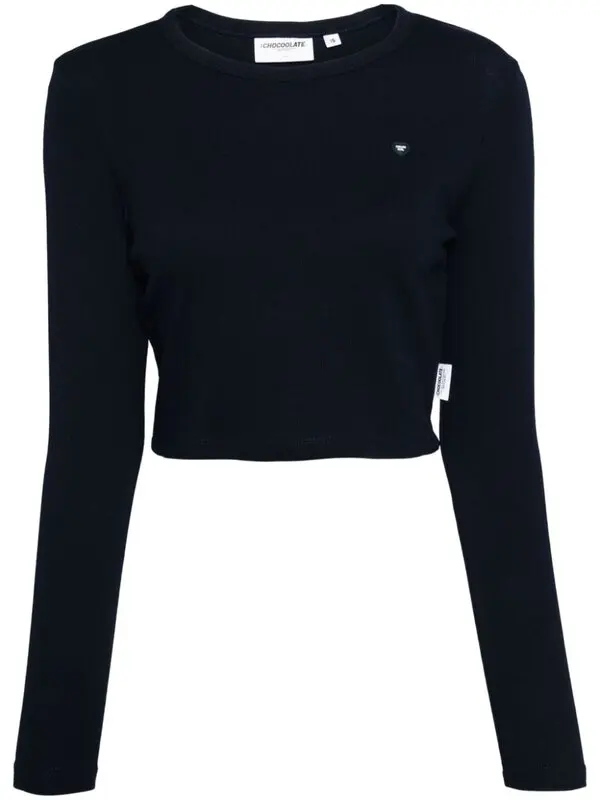 CHOCOOLATE Logo-patched Top - Blue