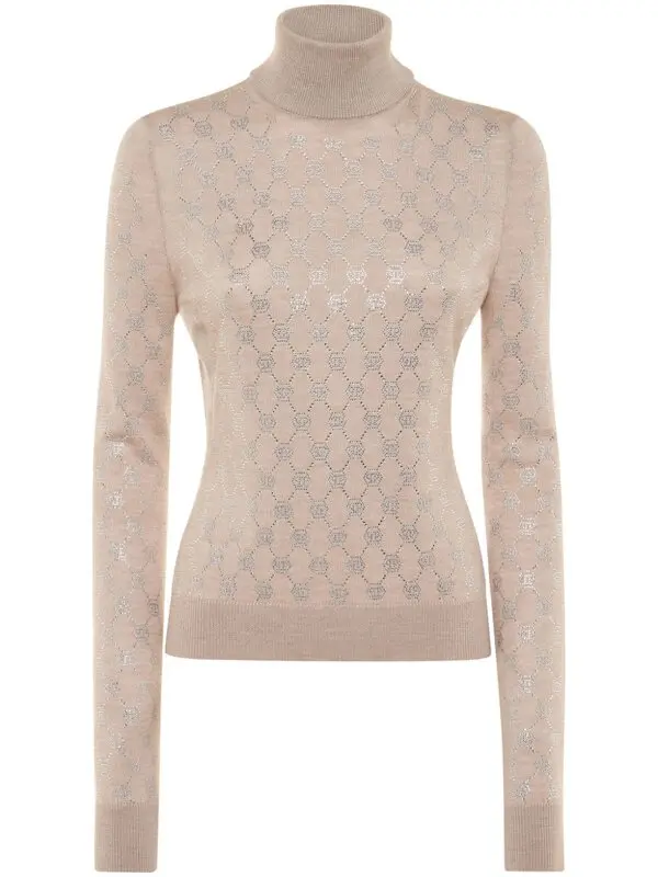 Philipp Plein Monogram Crystal-embellished Sweater