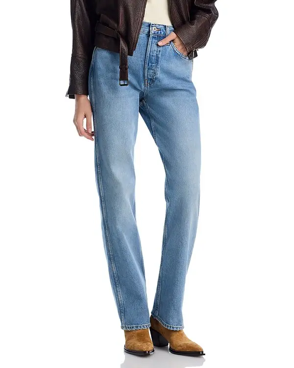 RE/DONE 90s High-rise Wide-leg Jeans - Worn Blue