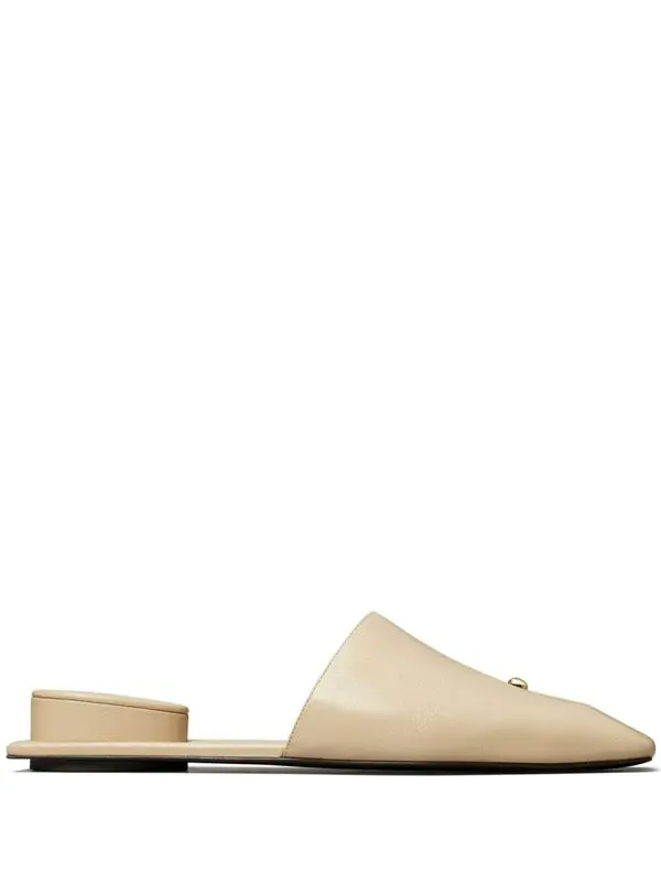 Tory Burch Pierced Mules - Neutrals