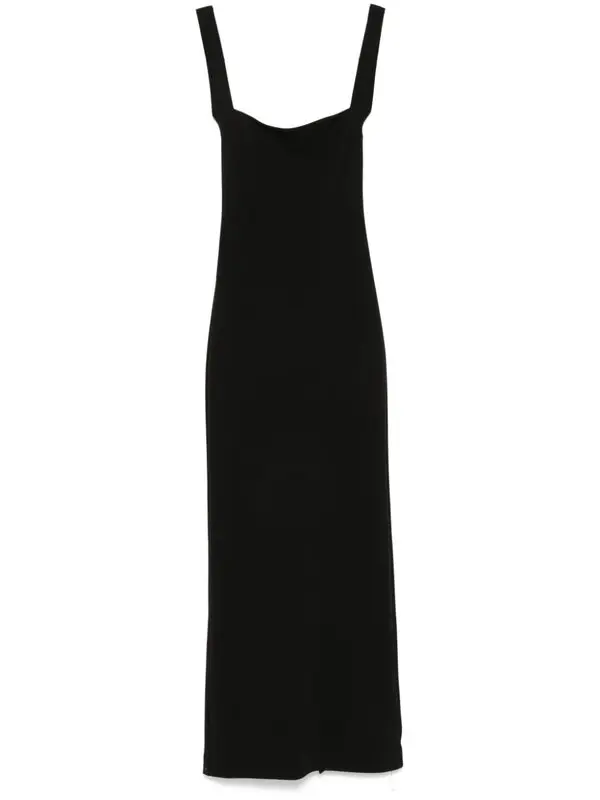 BLANCA VITA Crepe-texture Maxi Dress