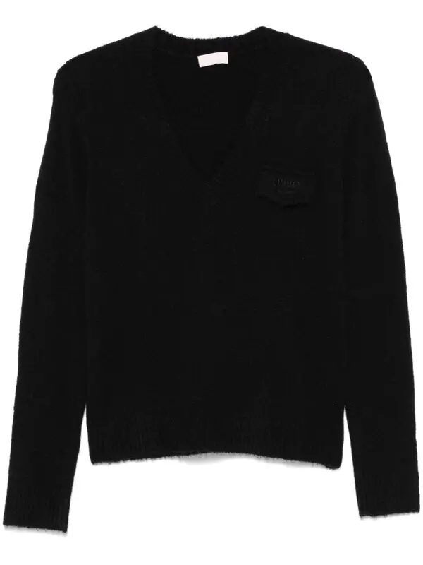 Liu Jo Logo-embroidered Sweater