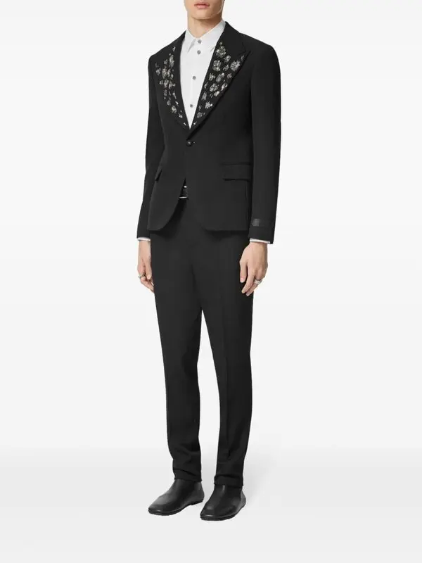 Versace Embellished Grain-de-poudre Blazer