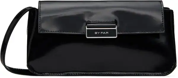 Buy By Far Tilda Semi Patent Leather Bag Bk001 Black At 50% Off