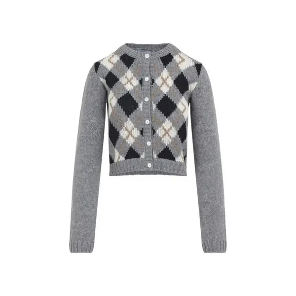 Prada Cashmere Round-neck Sweater - Grey