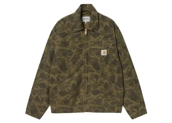 Carhartt Duck Camo Detroit Jacket - Green/office Green