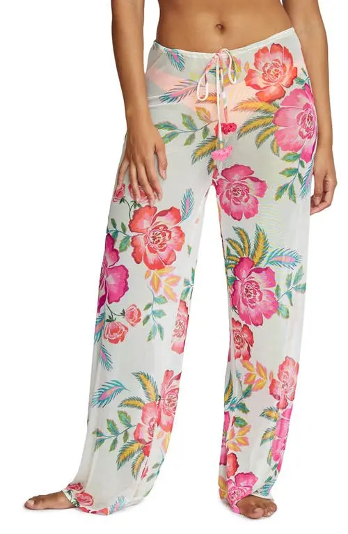 PQ Monroe Sheer Mesh Cover-up Pants - Pink