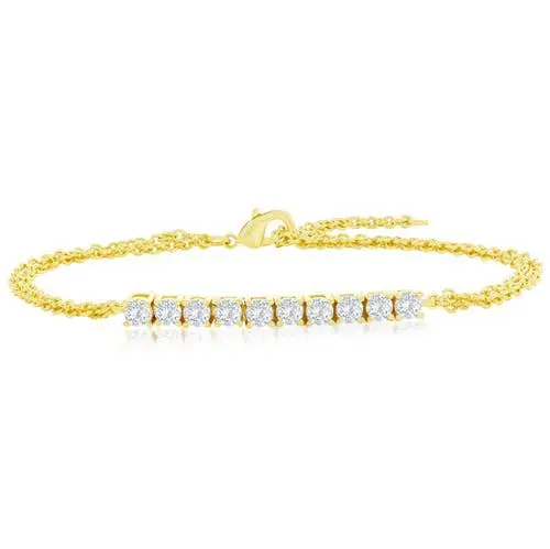 DONATELLO GIAN Multi Strand Crystal Bracelet