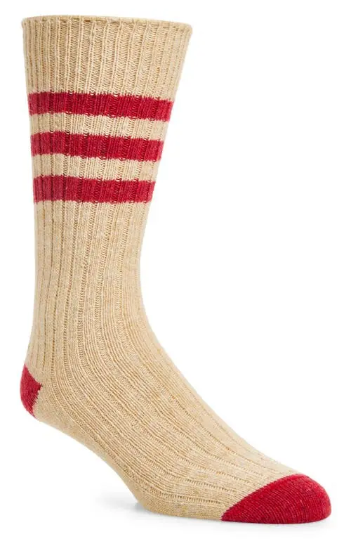 DRAKE'S Stripe Donegal Socks