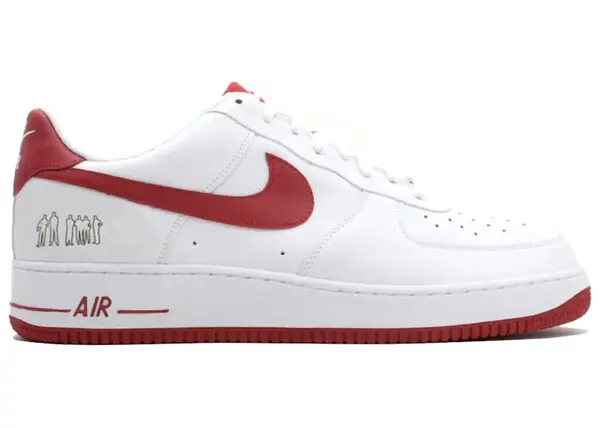 Nike Air Force 1 Low '07 Sneakers - White/varsity Red