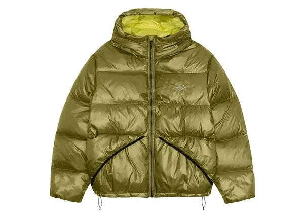 StÜssy Down Micro Ripstop Parka - Olive