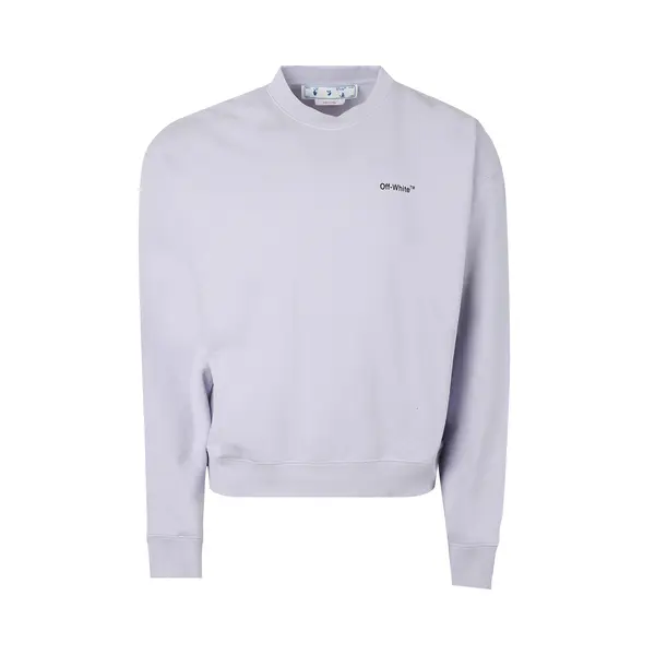 Off-White Caravaggio Arrow Over Crewneck 'dusty Lilac/black