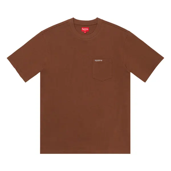 Supreme Short-sleeve Pocket Tee - Brown