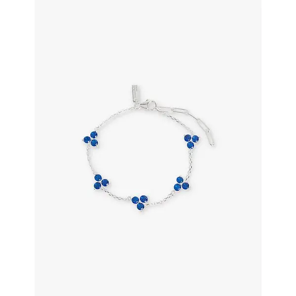 COMMONLINES Como Link Sterling- Sapphire Bracelet - Silver