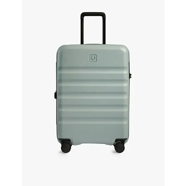 ANTLER Icon Stripe Cabin Hard-shell Polycarbonate Suitcase 68cm - Mist Blue