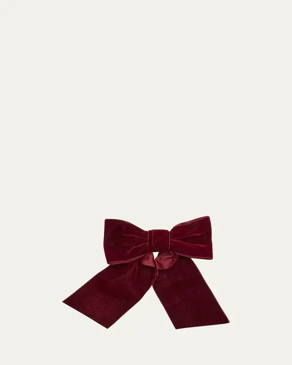 GIGI BURRIS MILLINERY Faustine Bow - Oxblood