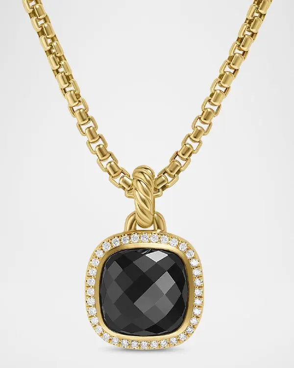 David Yurman Albion Enhancer With Gemstones And Diamonds - Black Onyx