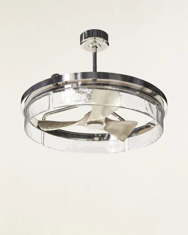 JOHN-RICHARD COLLECTION Sinclair 34" Chandelier With Fan