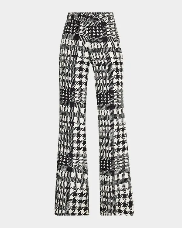 Libertine Peggys Houndstooth Trumpet Pants