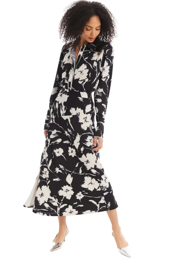Allison Satin Reese Skirt - Floral