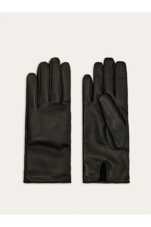 FERRAGAMO Nappa Leather Gloves - Black