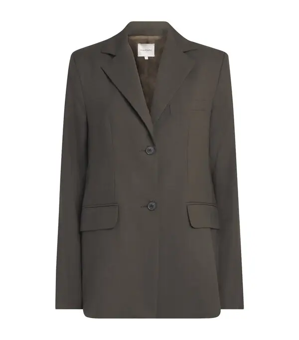 LAURA PITHARAS Wool Single-breasted Blazer - Green