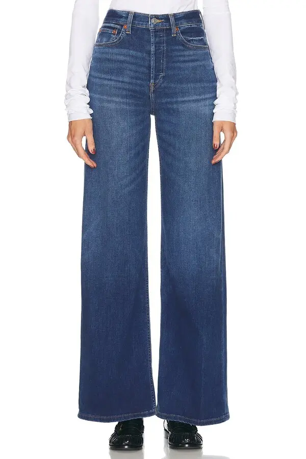 RE/DONE 70s Ultra High Rise Wide Leg Jeans