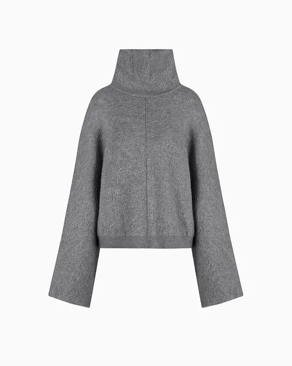 Giorgio Armani Viscose, Cashmere, And Silk Jumper - Grey