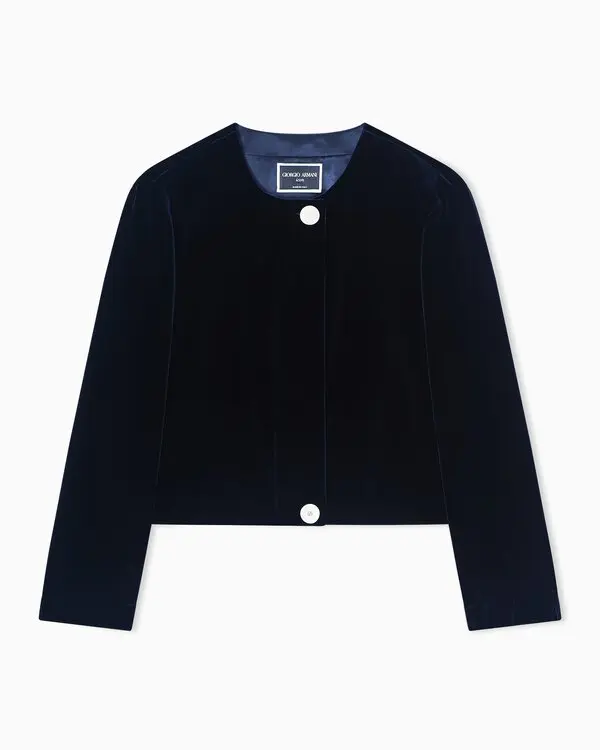 Giorgio Armani Velvet Jacket - Blue