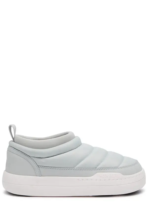 Moon Boot Park Quilted Panelled Nylon Sneakers - Grey
