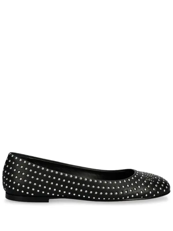 Karl Lagerfeld Stud Embellished Ballerina Shoes