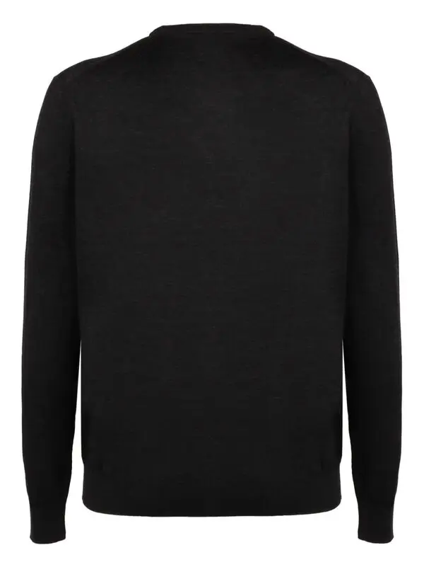 Kiton Wool Jumper - Black