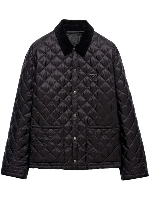 Prada Re-nylon Quilted Jacket - Black