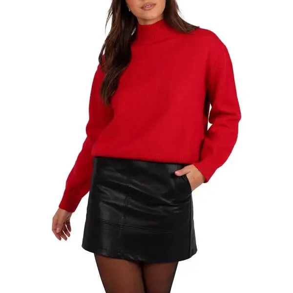 PETAL & PUP Luda Mock Neck Sweater