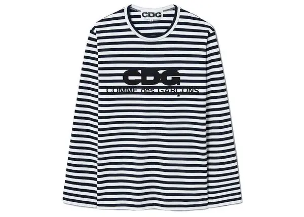 Comme Des Garçons Long Sleeved Stripe T-shirt