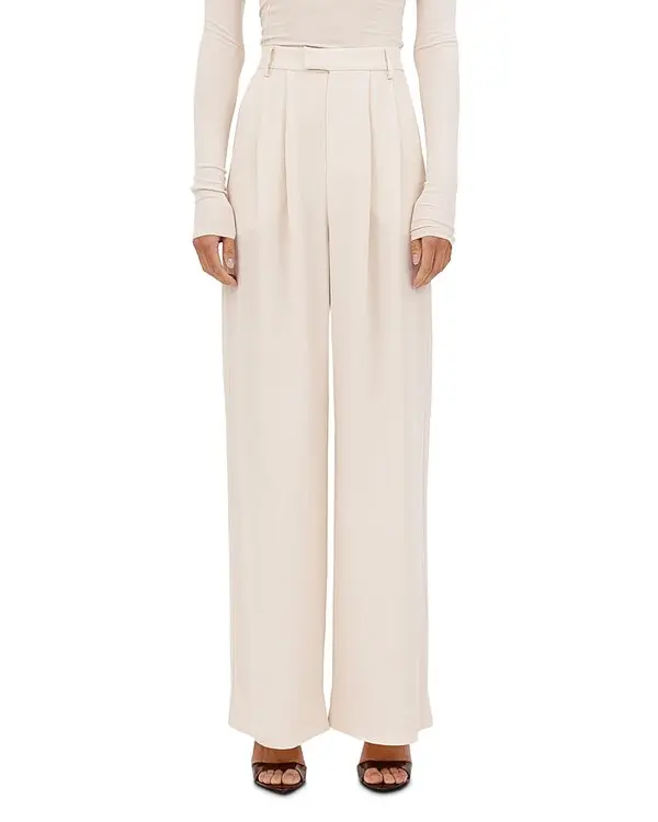 NONCHALANT LABEL Santana Wide Leg Pants - Bone