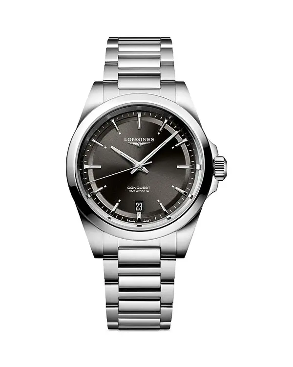 LONGINES Conquest Sunray Black Watch - Black/silver