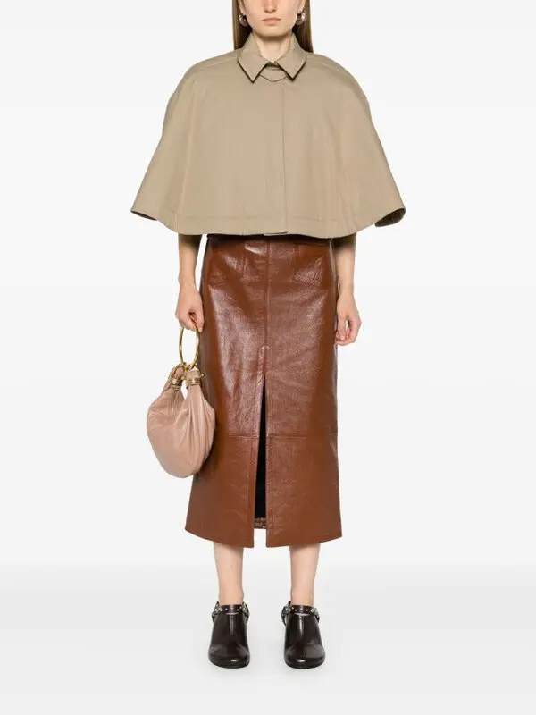 Chloé Cropped Gabardine Cape