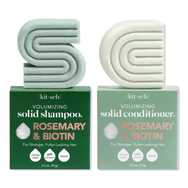 KITSCH Rosemary & Biotin Volumizing Shampoo And Conditioner Combo Pack