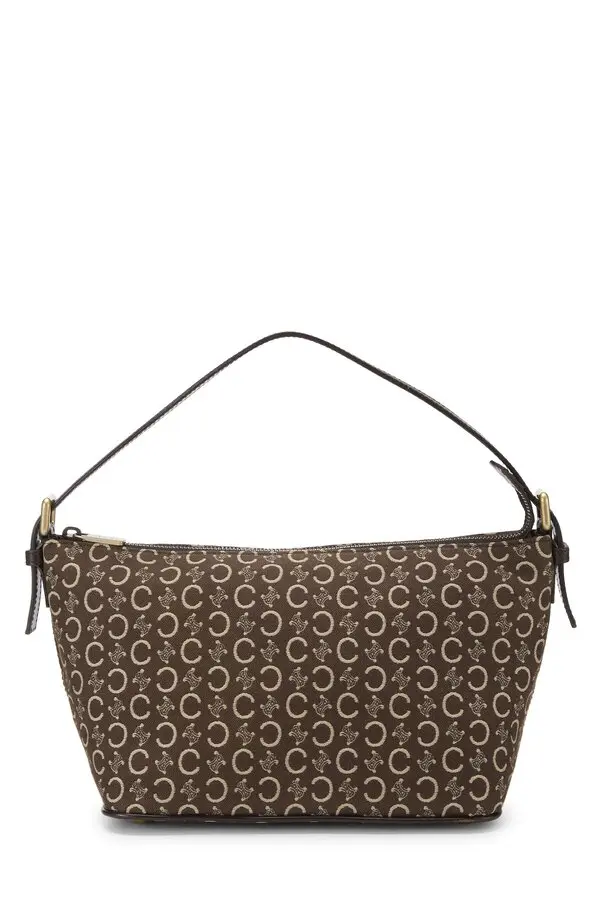 Celine Logo Canvas Shoulder Bag