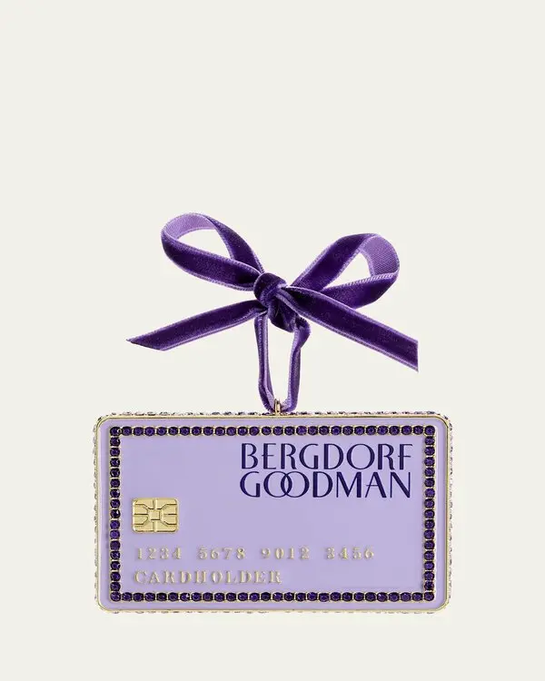 Baublebar Bg Credit Card Christmas Ornament