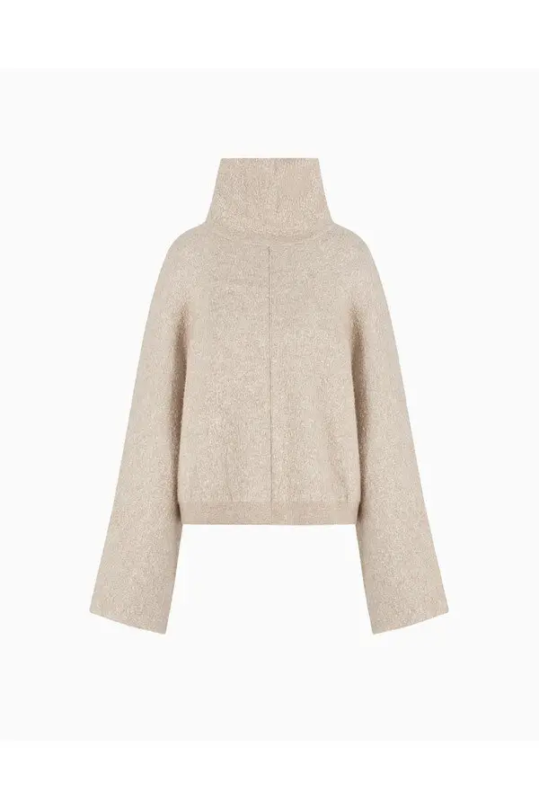 Giorgio Armani Viscose, Cashmere, And Silk Jumper - Brown / Neutral